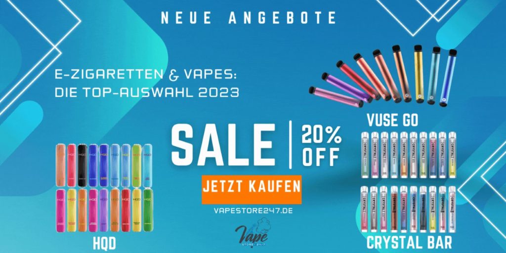 Vapestore 24/7 - Disposables, E-Shishas, Einweg E-Zigaretten