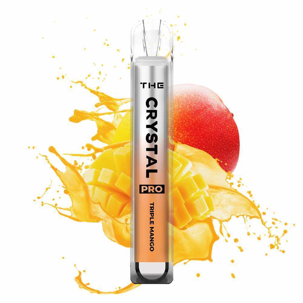Crystal Pro Vape E-Shisha - Triple Mango - 600 Züge Einweg E-Zigarette ...
